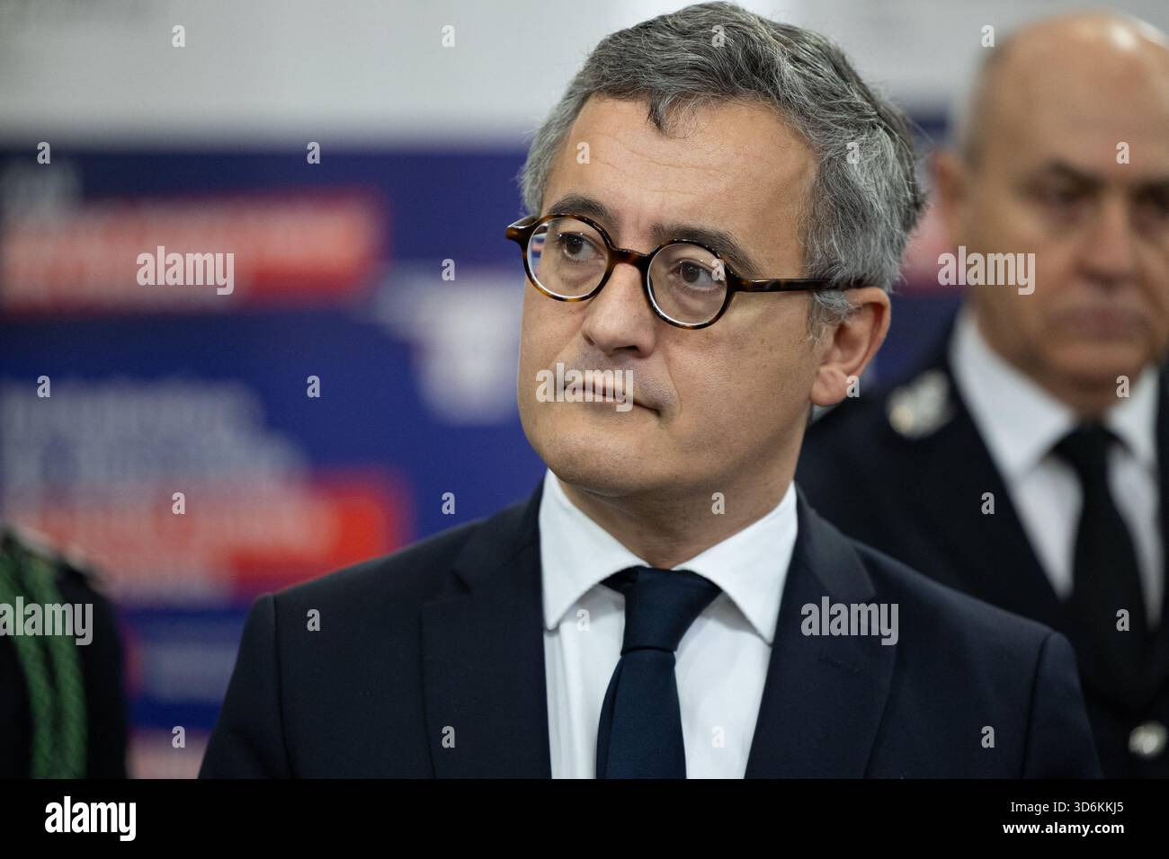 French Justice Minister Gerald Darmanin visits La Sante Prison Jail, in ...