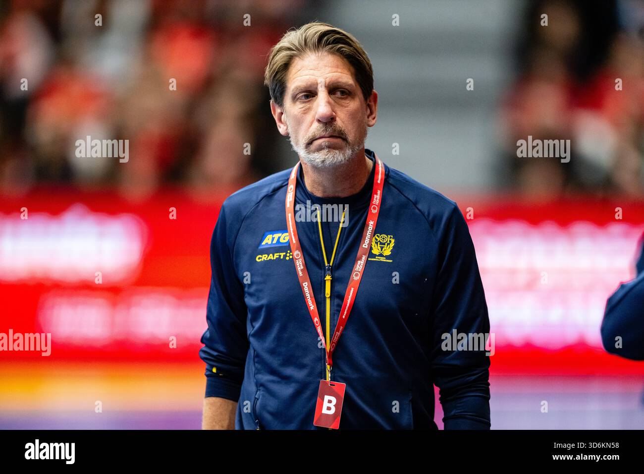 Naestved, Denmark. 20th, November 2025. Head coach Tomas Axner of ...