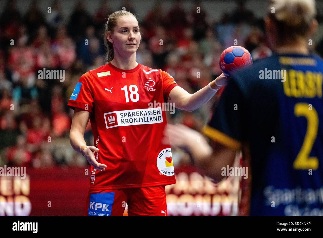 Naestved, Denmark. 20th, November 2025. Mette Tranborg (18) of Denmark ...