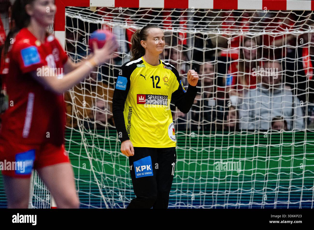 Naestved, Denmark. 20th, November 2025. Anna Kristensen (12) of Denmark ...