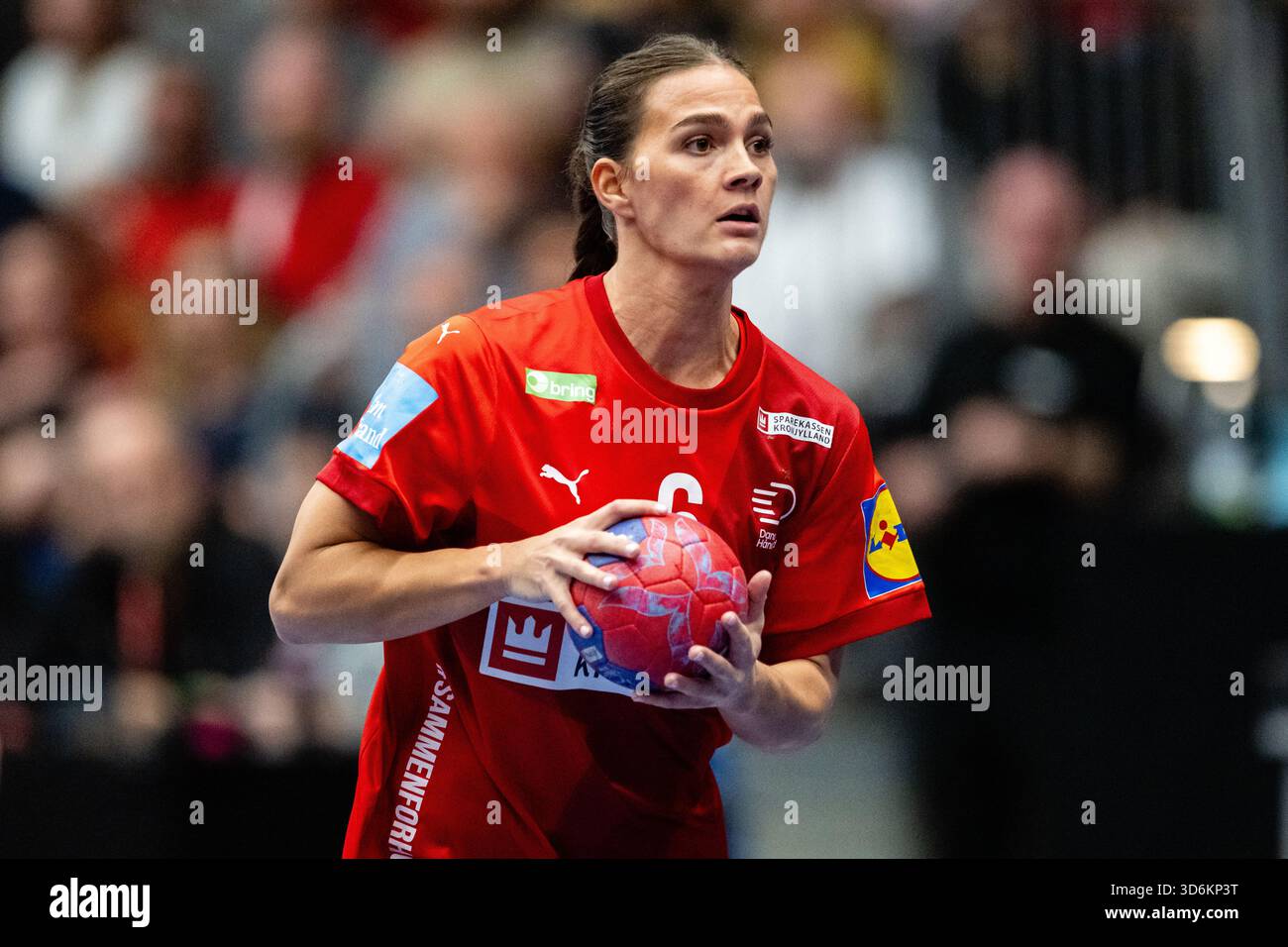 Naestved, Denmark. 20th, November 2025. Helena Elver (6) of Denmark ...