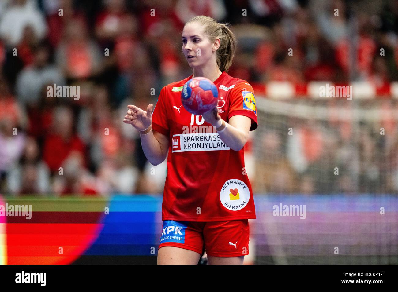 Naestved, Denmark. 20th, November 2025. Mette Tranborg (18) of Denmark ...