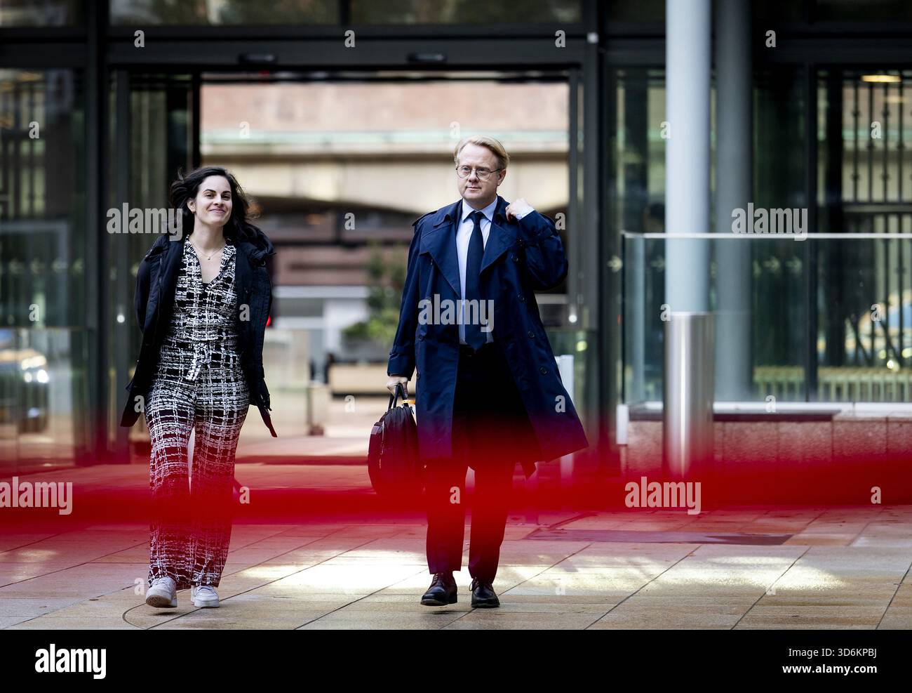 THE HAGUE - Robert Tieman, outgoing Minister of Infrastructure and Water Management, before the ...
