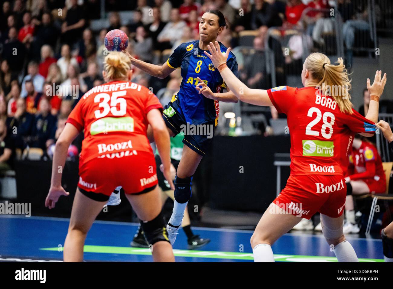 Naestved, Denmark. 20th, November 2025. Jamina Roberts (8) of Sweden ...