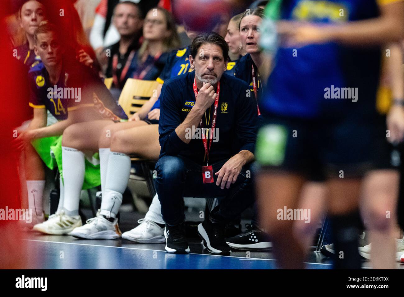 Naestved, Denmark. 20th, November 2025. Head coach Tomas Axner of ...