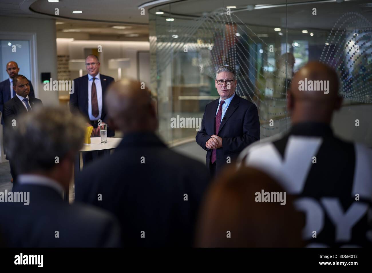Prime Minister Sir Keir Starmer speaks to business leaders during a ...