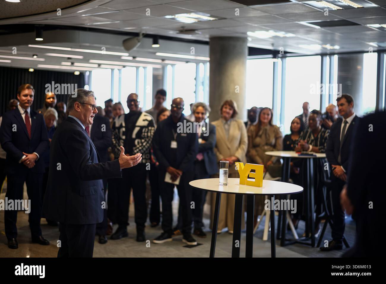 Prime Minister Sir Keir Starmer speaks to business leaders during a ...