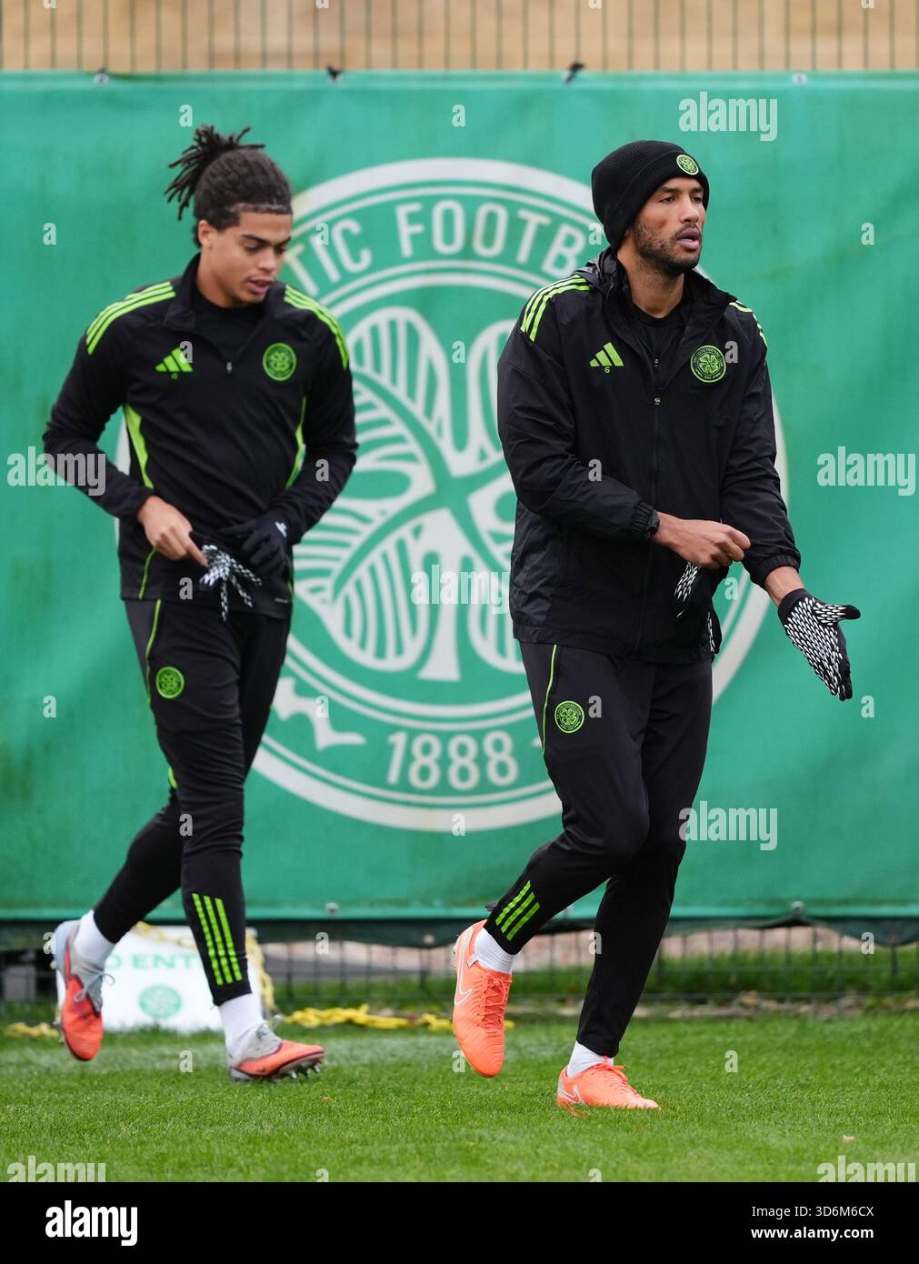 Celtic's Auston Trusty (right) and Jahmai Simpson-Pusey during a ...