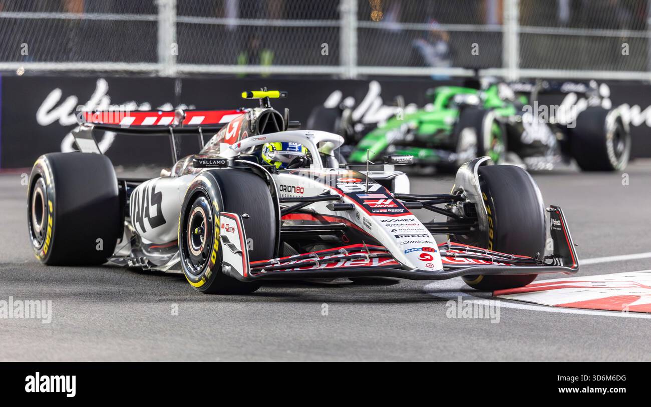 November 20 2025 Las Vegas NV, U.S.A. Haas F1 Team driver Oliver ...