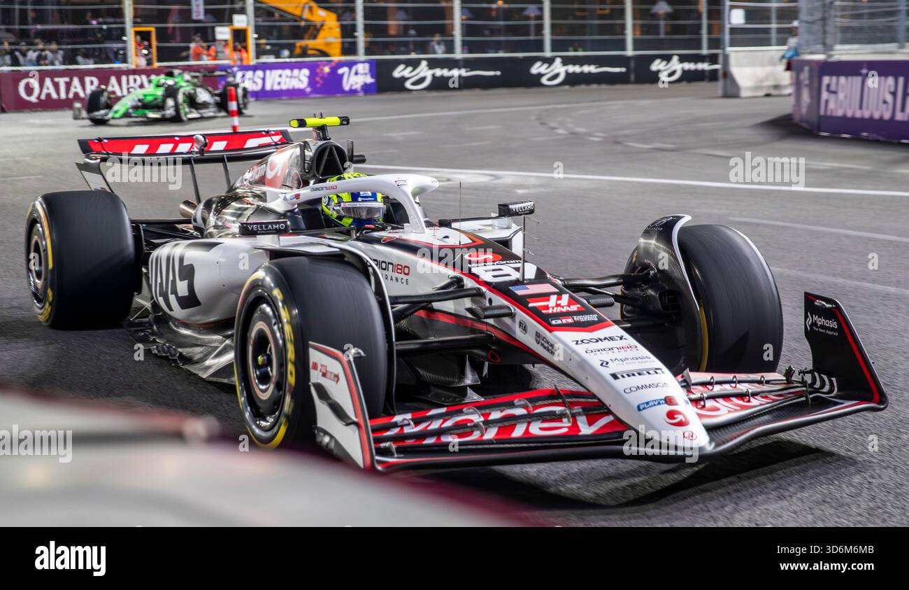 November 20 2025 Las Vegas NV, U.S.A. Haas F1 Team driver Oliver ...