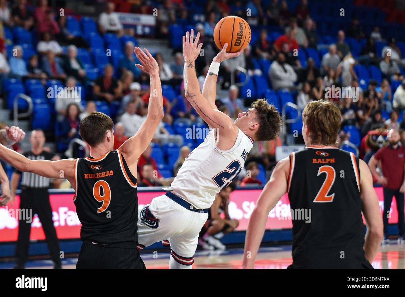 Nov 20, 2025; Boca Raton, Florida, USA; Florida Atlantic guard Niccolo ...