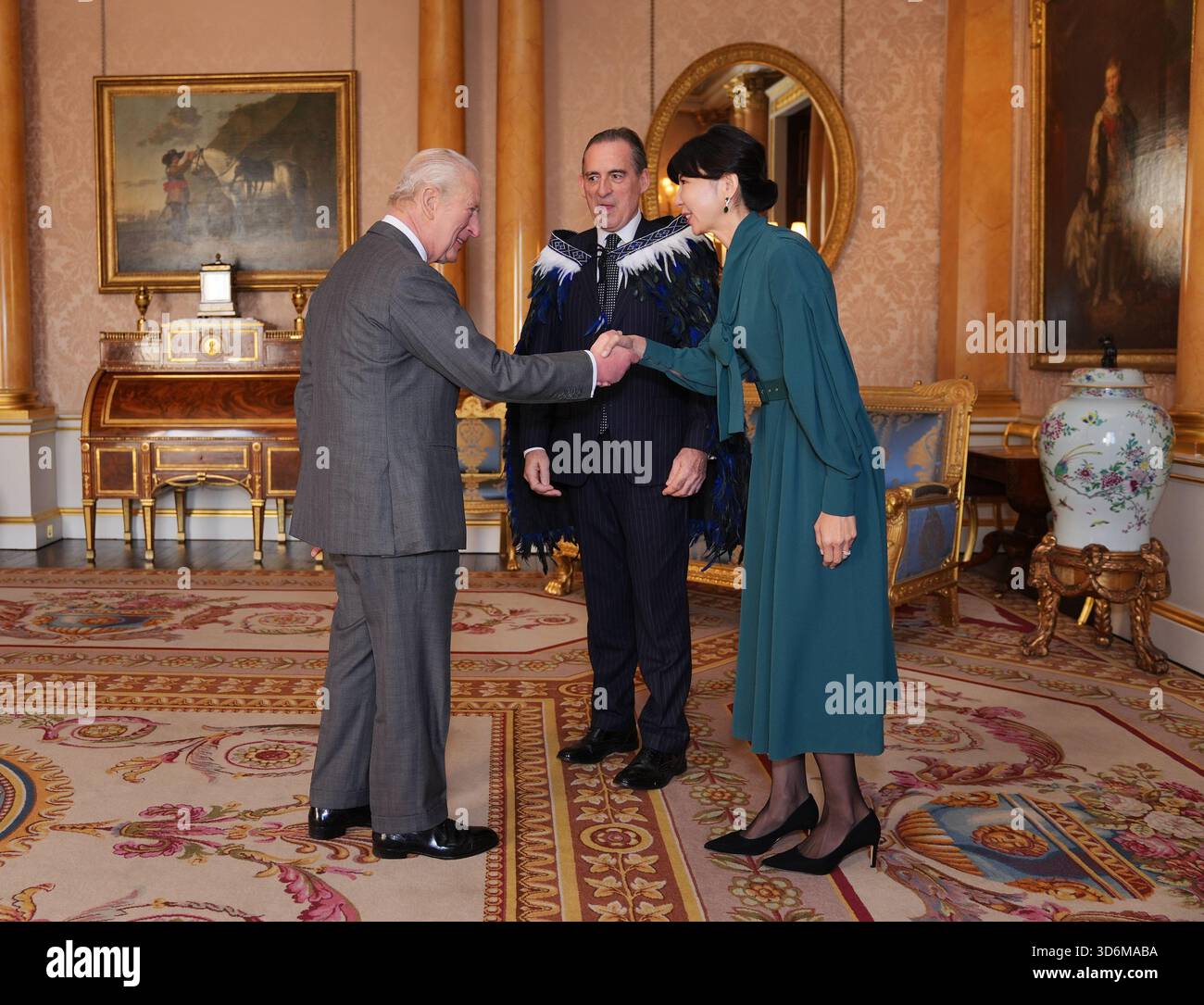 King Charles III during an audience with Hamish Cooper, High ...