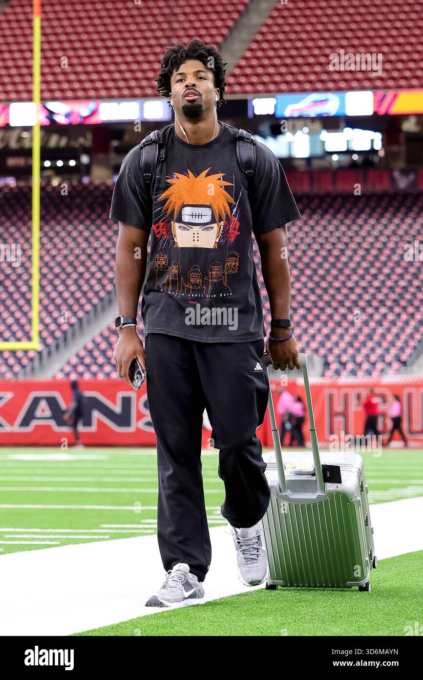 Buffalo Bills defensive end Greg Rousseau arrives prior to an NFL ...