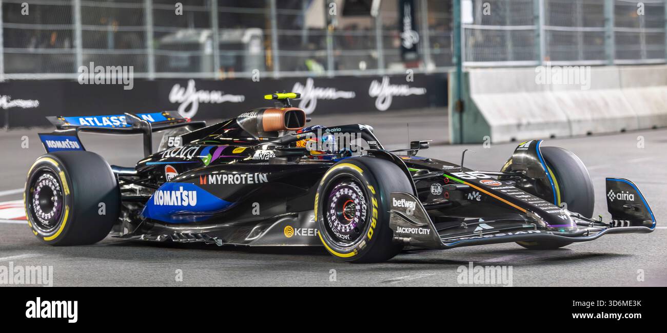 November 20 2025 Las Vegas NV, U.S.A. Williams driver Carlos Sainz (55 ...