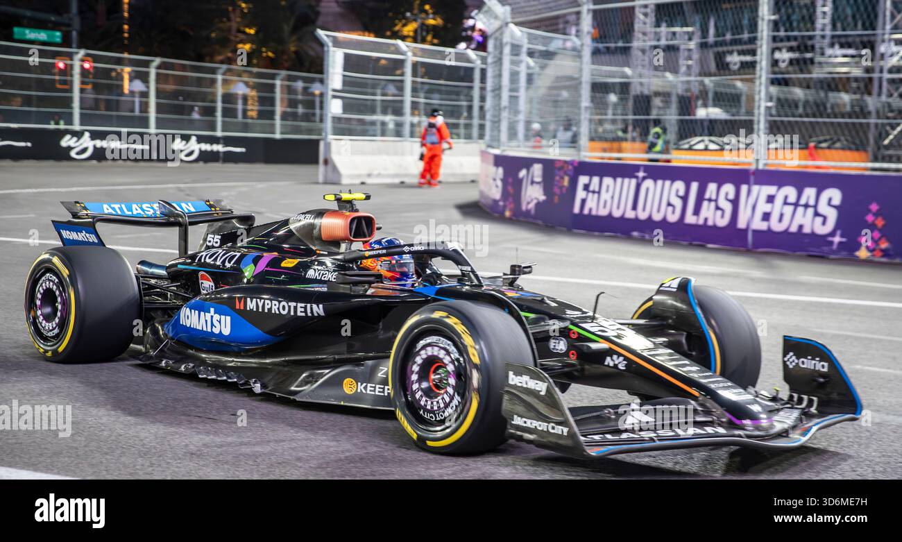 November 20 2025 Las Vegas NV, U.S.A. Williams driver Carlos Sainz (55 ...