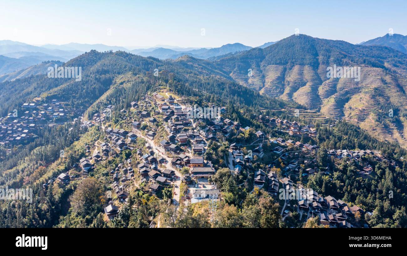 CONGJIANG, CHINA - NOVEMBER 21, 2025 - The Miao ethnic characteristic ...