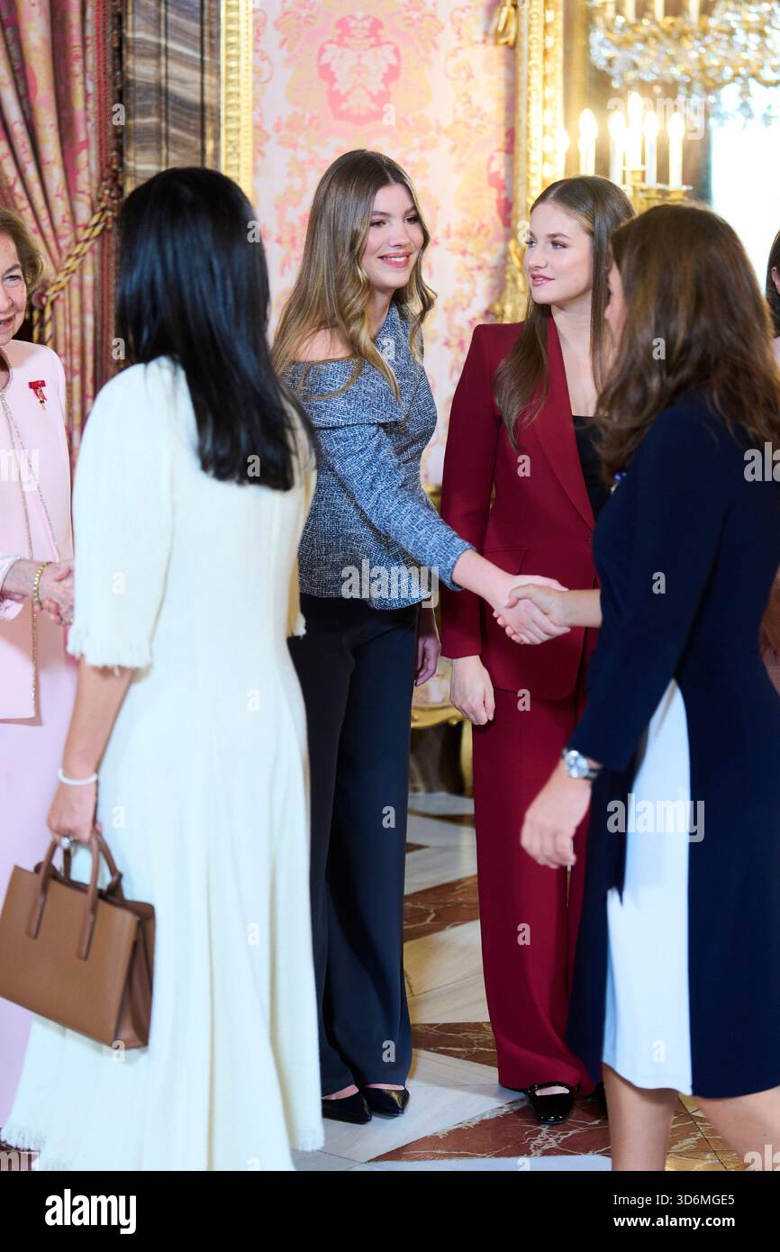 Crown Princess Leonor, Princess Sofia attends the Delivery of Toison de ...