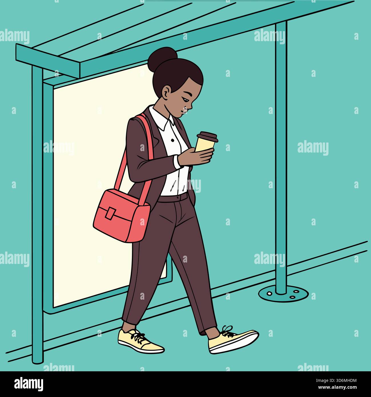 Woman in business outfit Stock Vector Images - Alamy