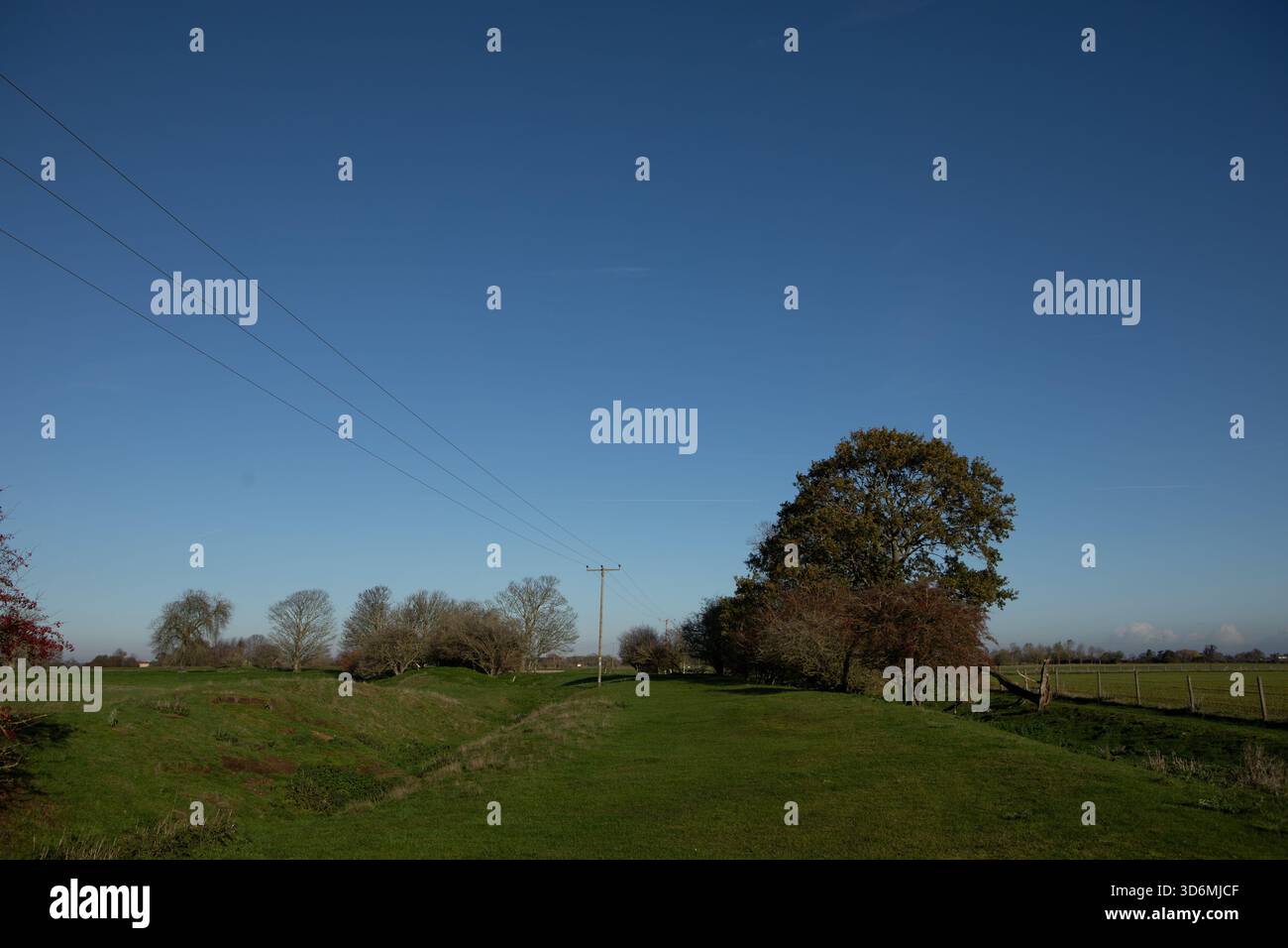 Stonea Camp, Multivallate Iron Age hill fort, Cambridgeshire Stock ...