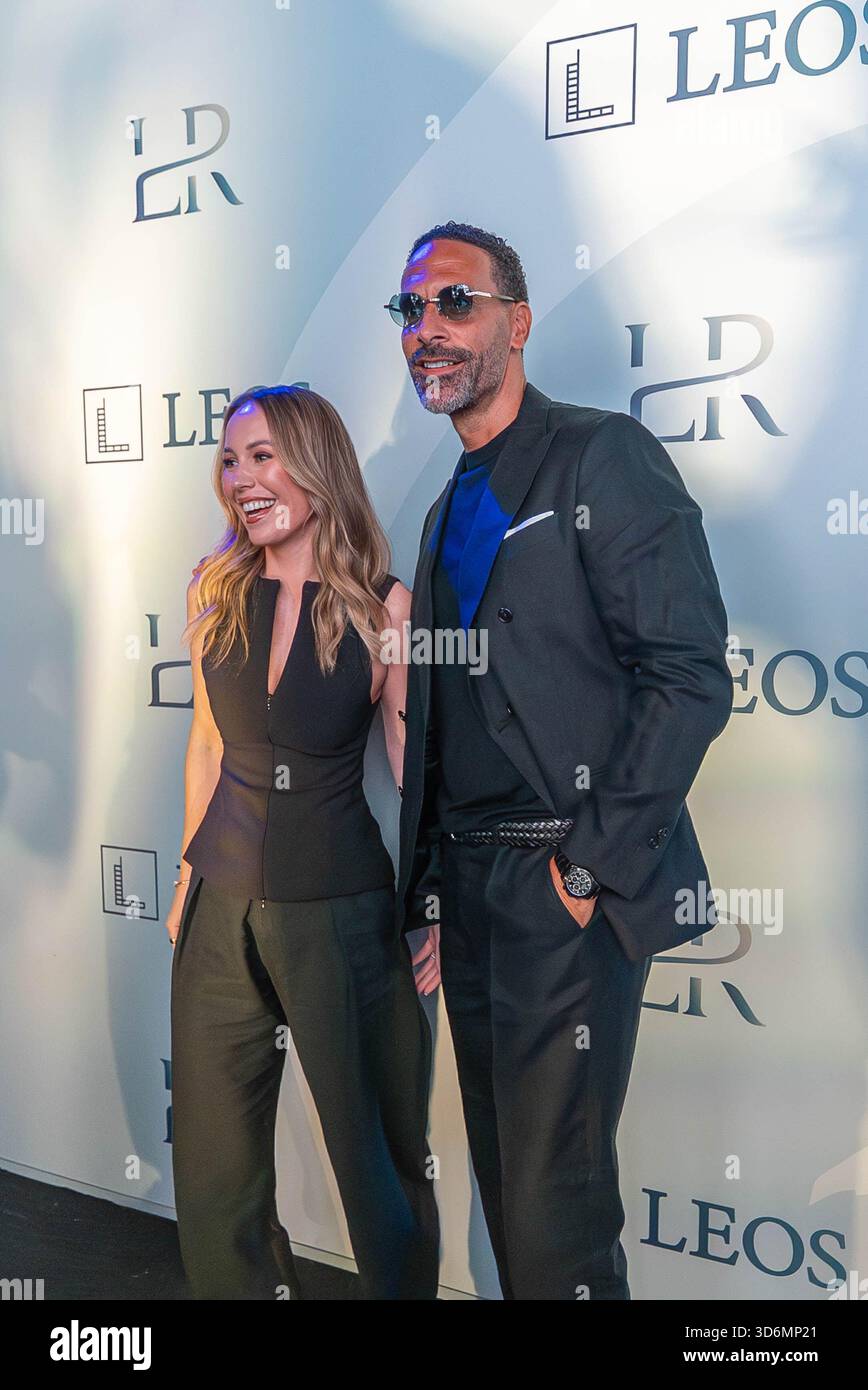 Rio Ferdinand and Kate Ferdinand attend at Soho garden as Luxury Real ...