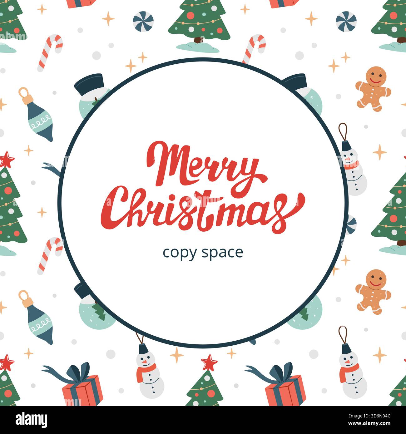 Circular snow pattern Stock Vector Images - Alamy