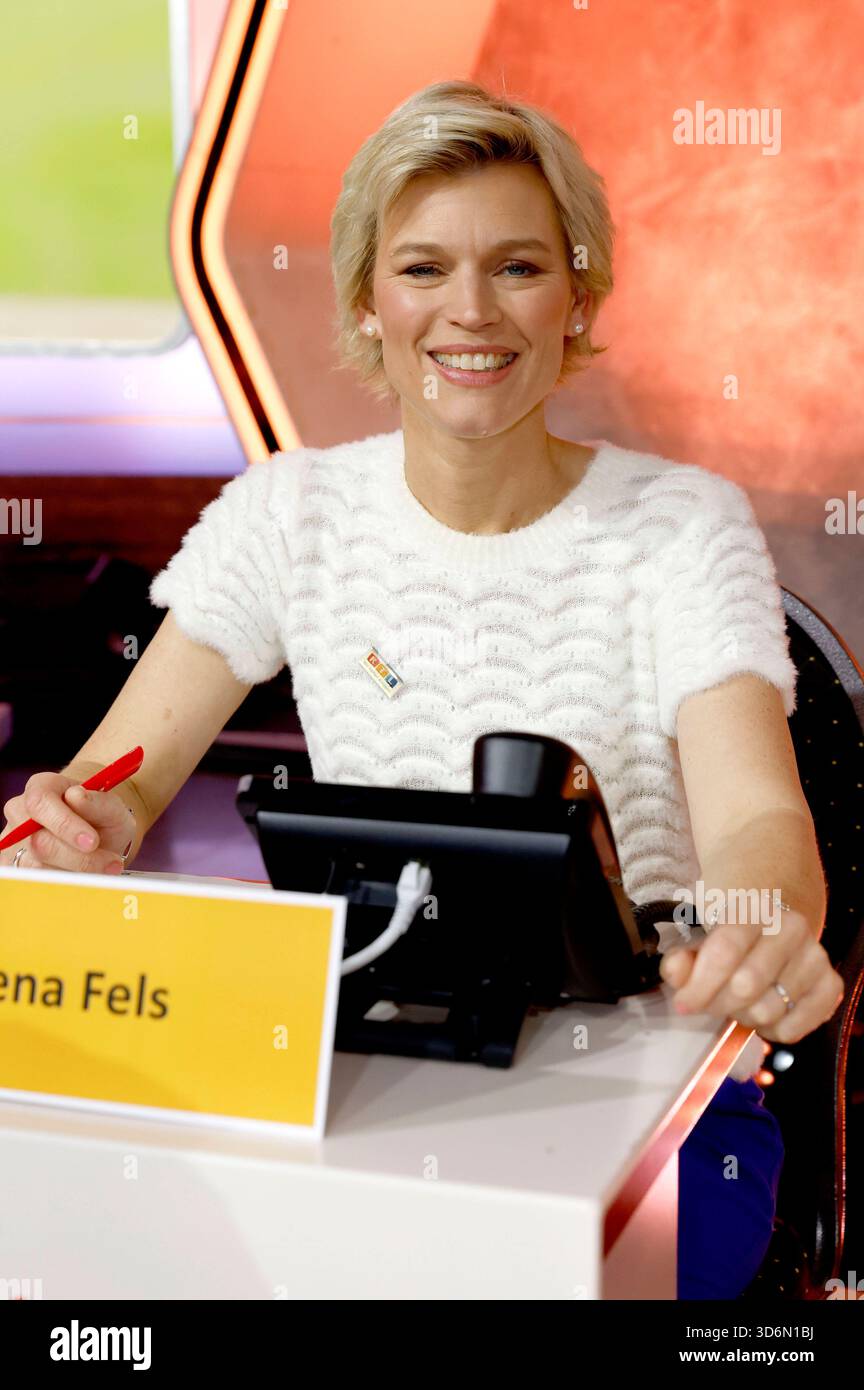 Verena Fels beim 30. RTL-Spendenmarathon 2025 im Studio 8 der EMG ...