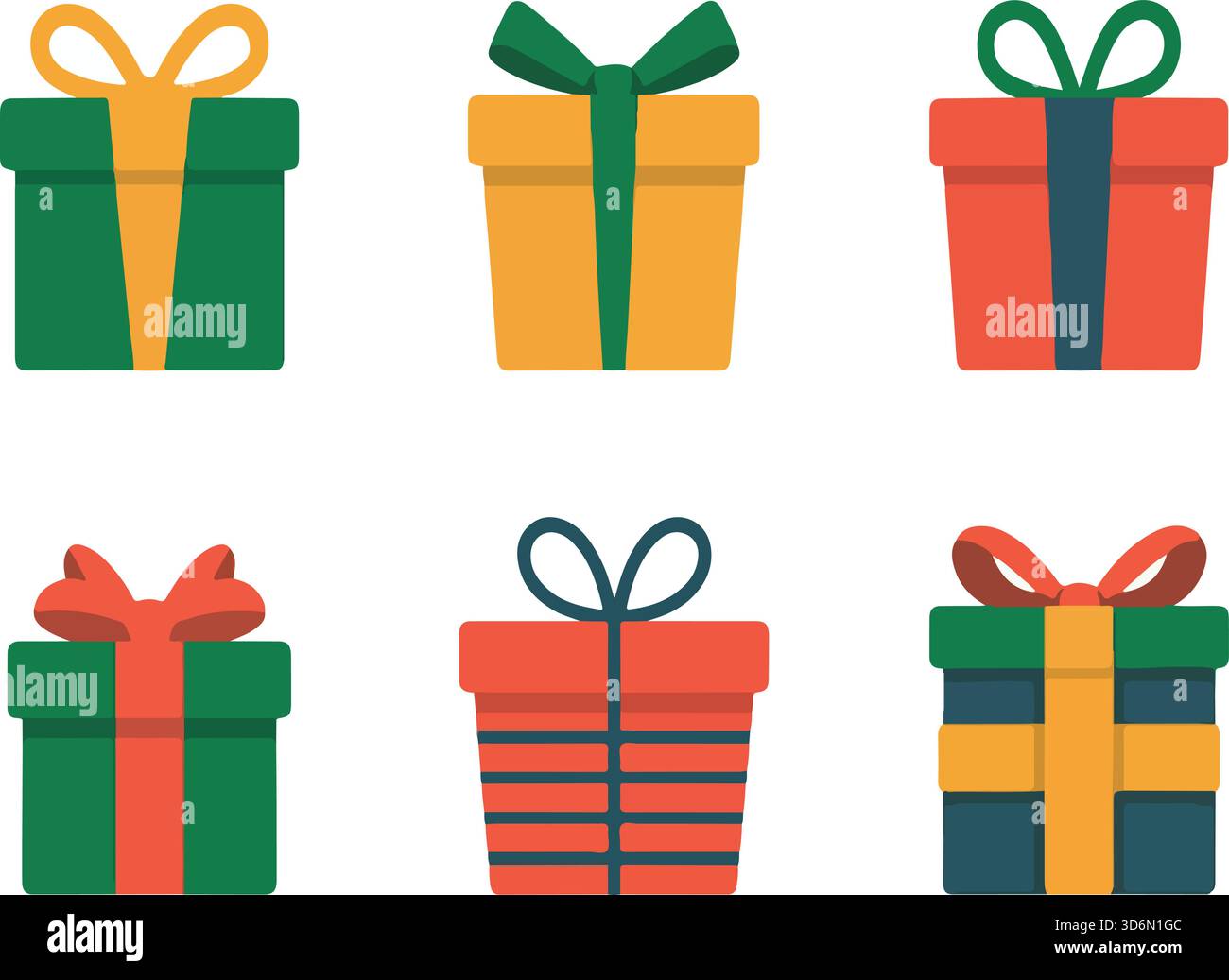 Gift box ribbons christmas Stock Vector Images - Alamy