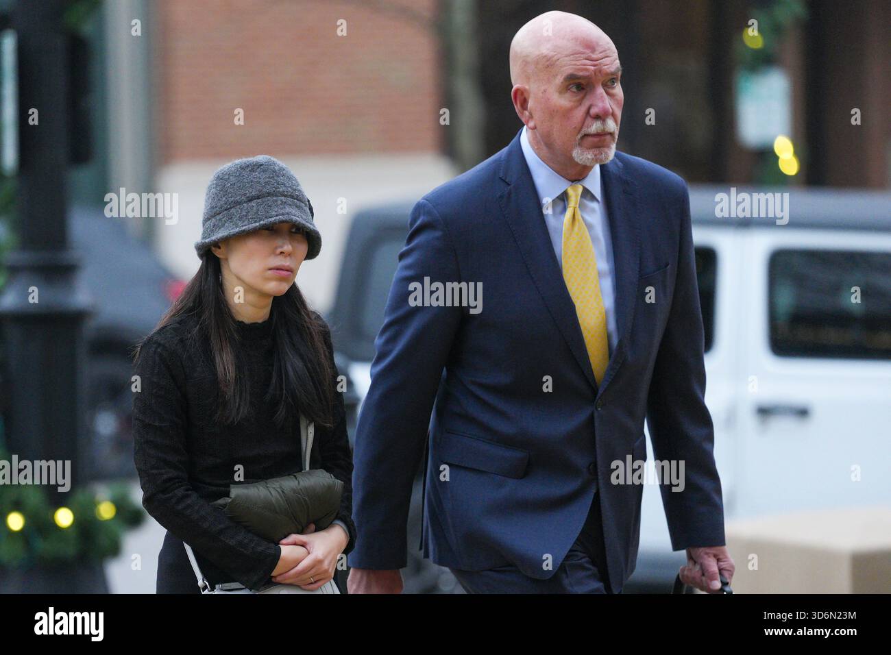 Attorney Guy Relford, right, who is representing Whitestown homeowner ...