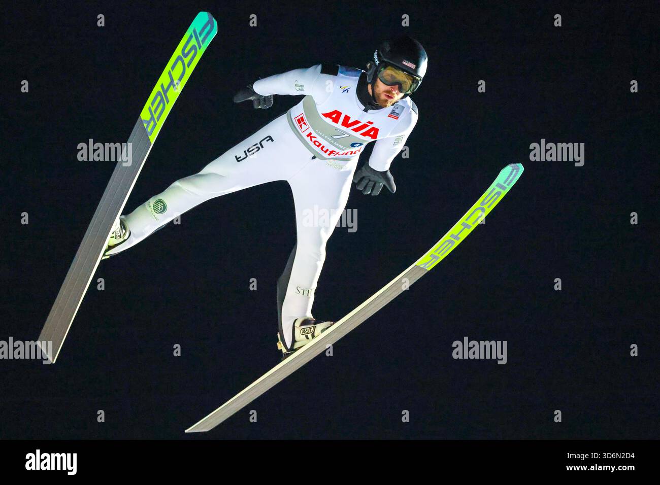 Lillehammer 20251121. USA's Kevin Bickner during the mixed team ...