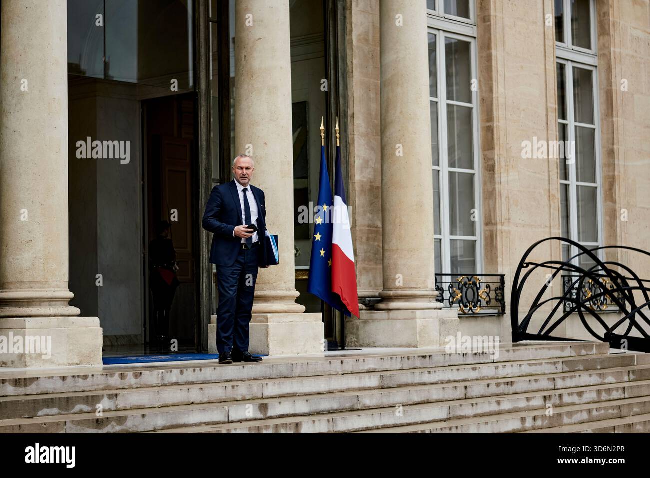 Minister Delegate for Relations with Parliament Laurent Panifous leaves ...