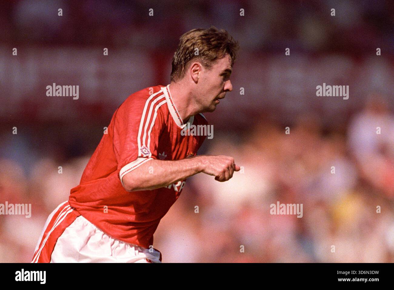 Brian McClair Manchester United Player Match Action Football former ...