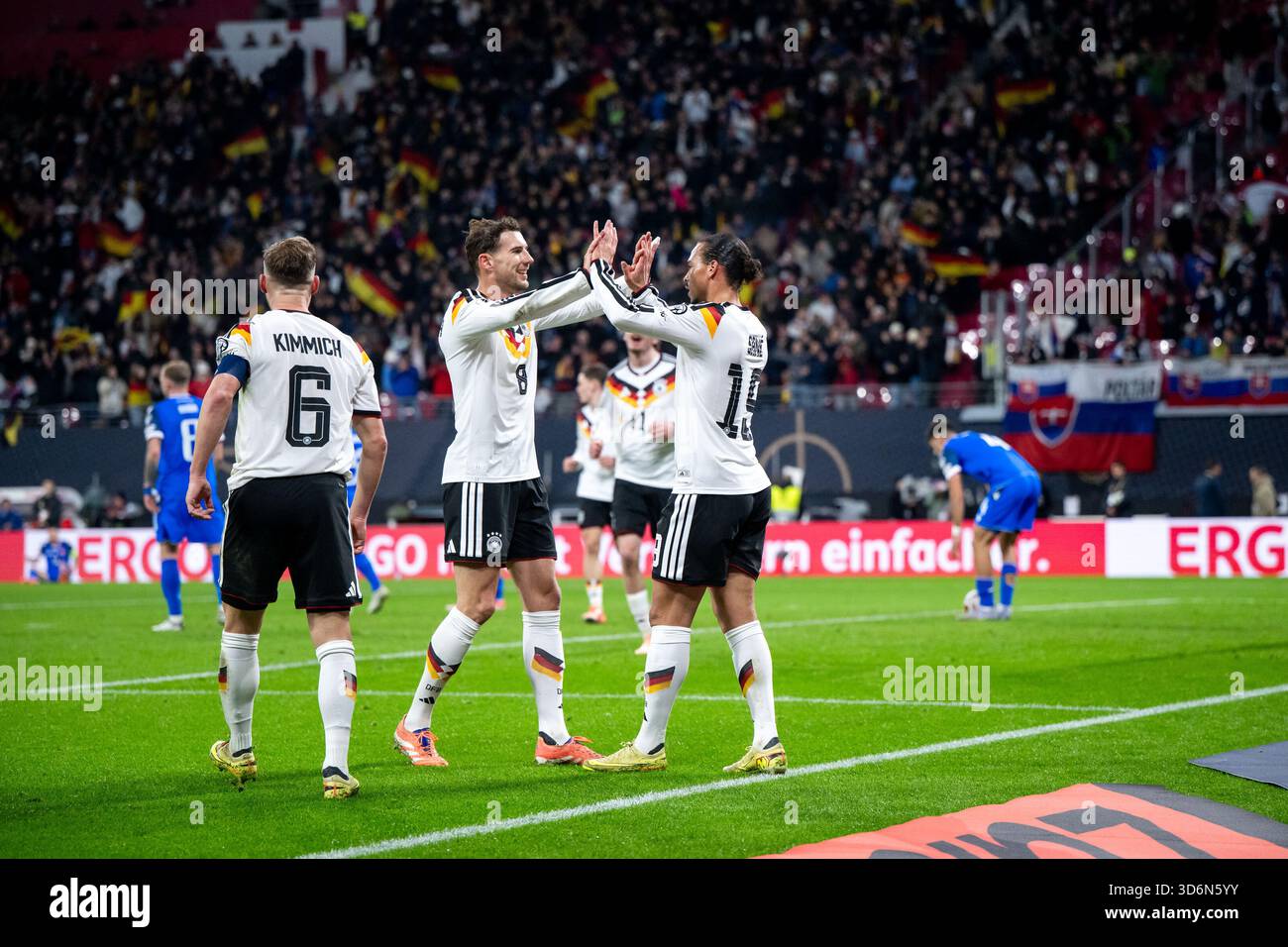Joshua Kimmich (Germany, #06), Leon Goretzka (Germany, #08), Leroy Sane ...