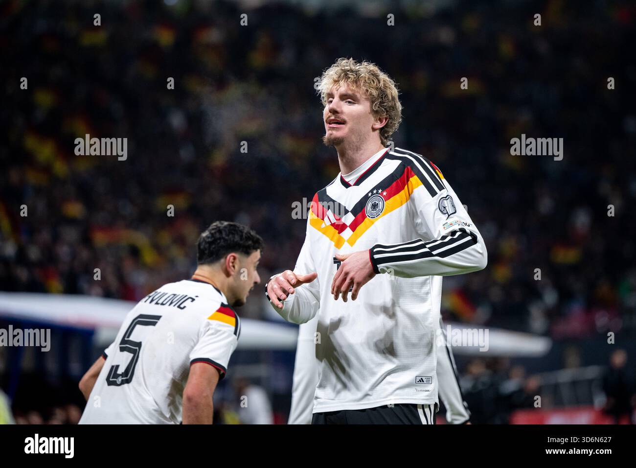 Nick Woltemade (Germany, #11) celebrates the goal [goal] for 1:0, GER ...