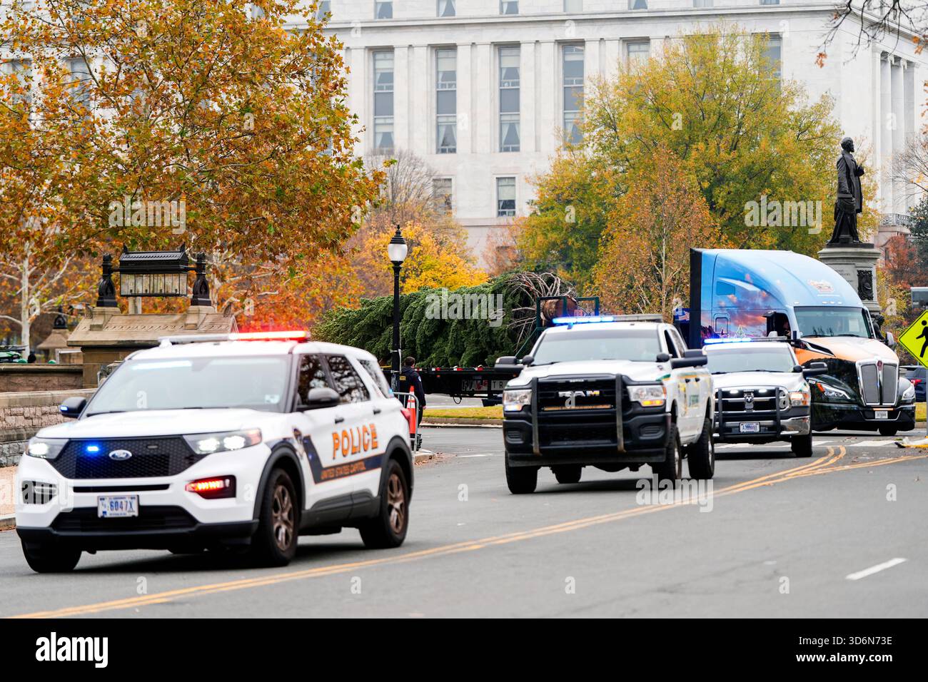 Escorted by U.S. Capitol Police and the National Forest Service, the ...