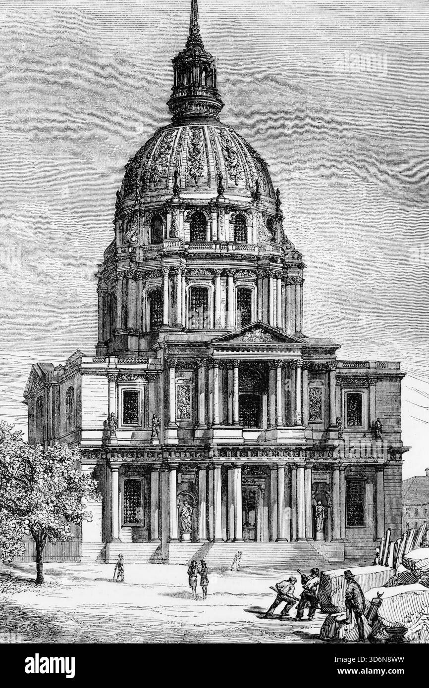 Die Invalidenkirche in Paris, Frankreich, wo das Grab Napoleons I. nach ...