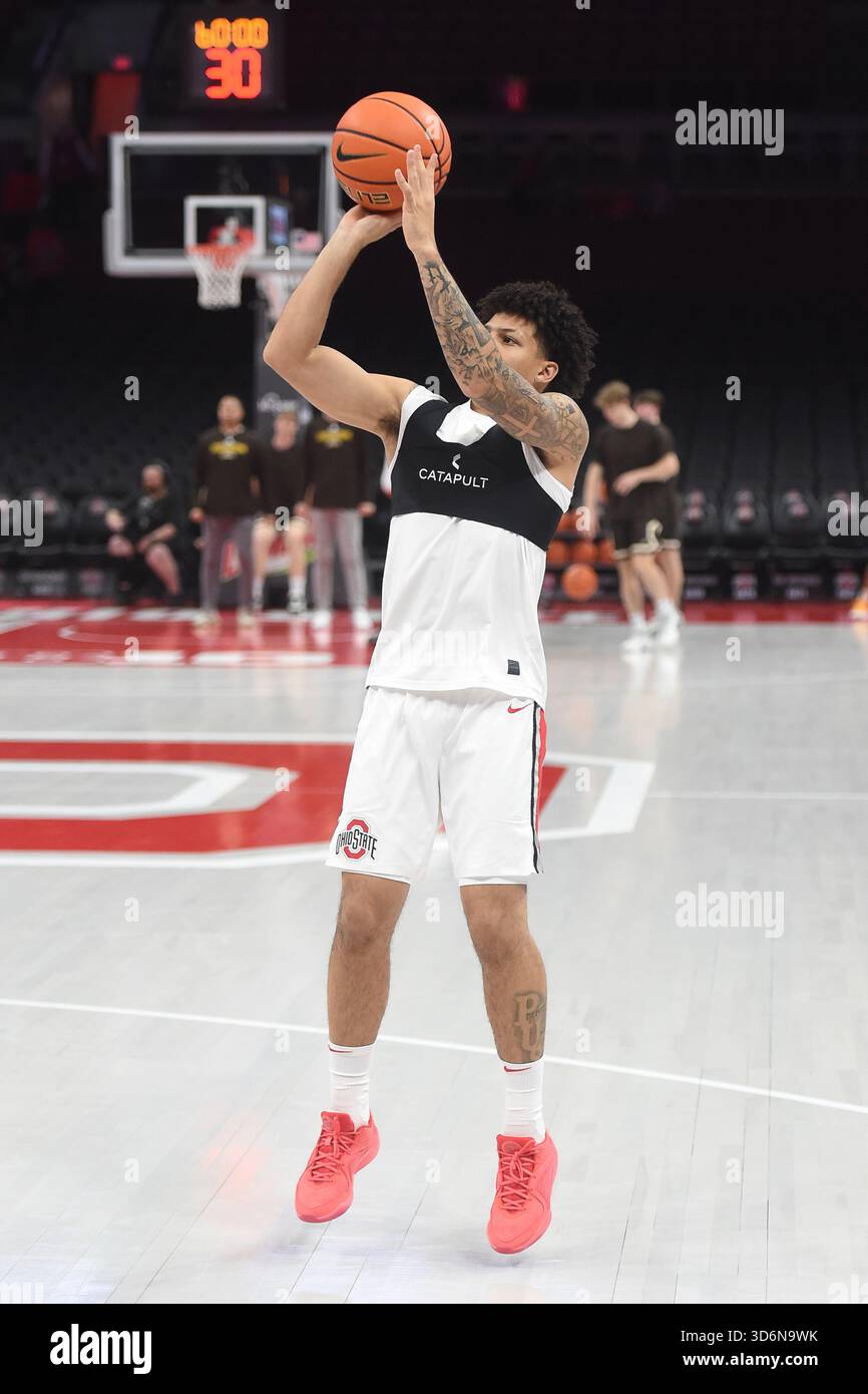 November 20, 2025: Ohio State Buckeyes guard John Mobley Jr. (0) takes ...