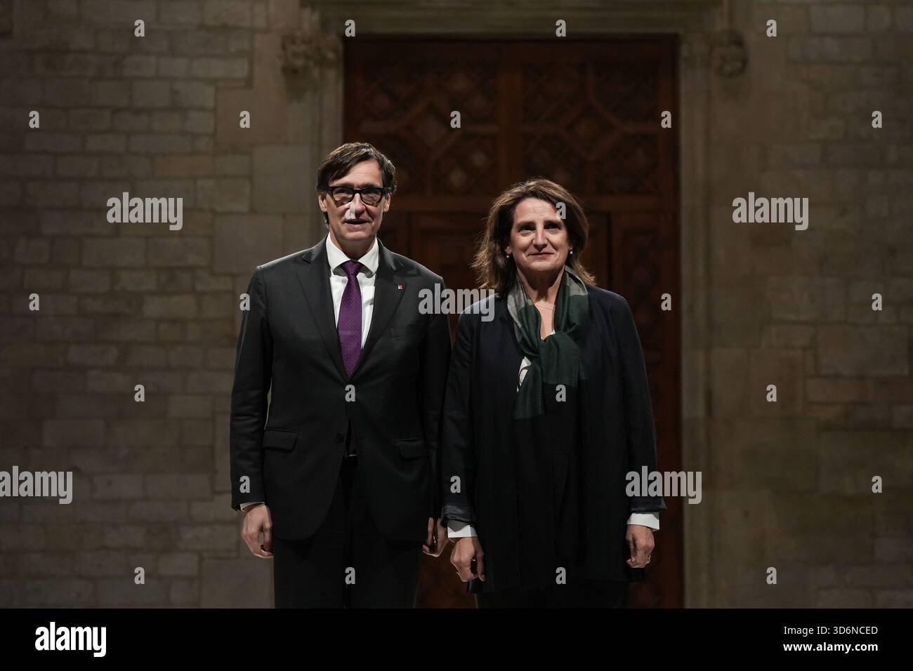 The President of the Generalitat, Salvador Illa, meets with the Vice ...