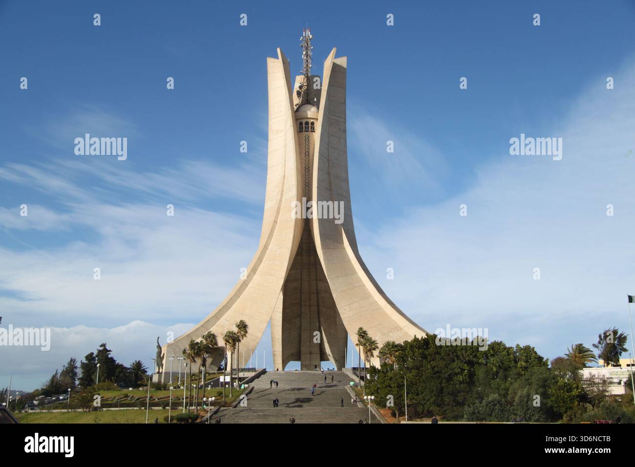 Makam El Chahid (Martyrs’ Memorial) in Algiers, Algeria, with its three ...