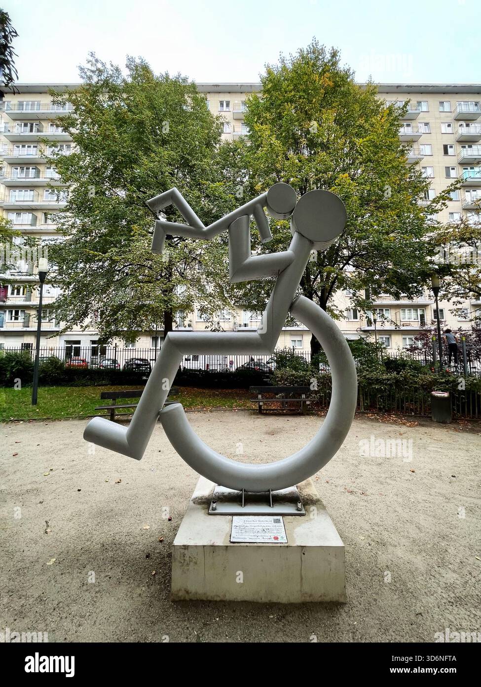 Dynamic Handicap Sign Statue Promoting Inclusion in Brussels.21 ...