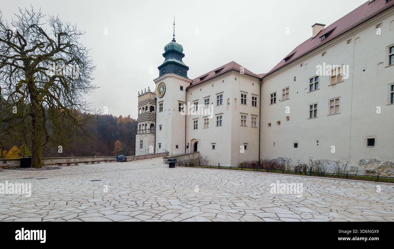 Suloszowa, Poland - November 15, 2025: View from the courtyard of the ...