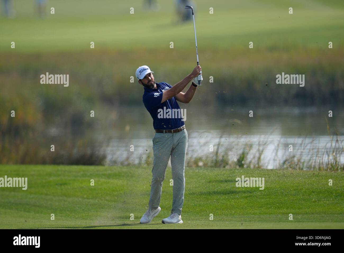 Ben Martin hits from the 13th fairway during the second round of the ...