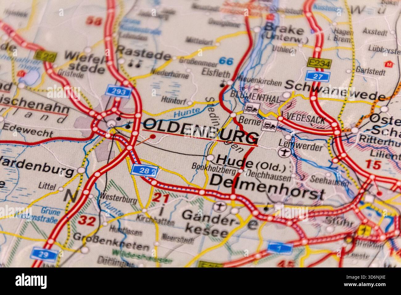 Map of oldenburg hi-res stock photography and images - Alamy