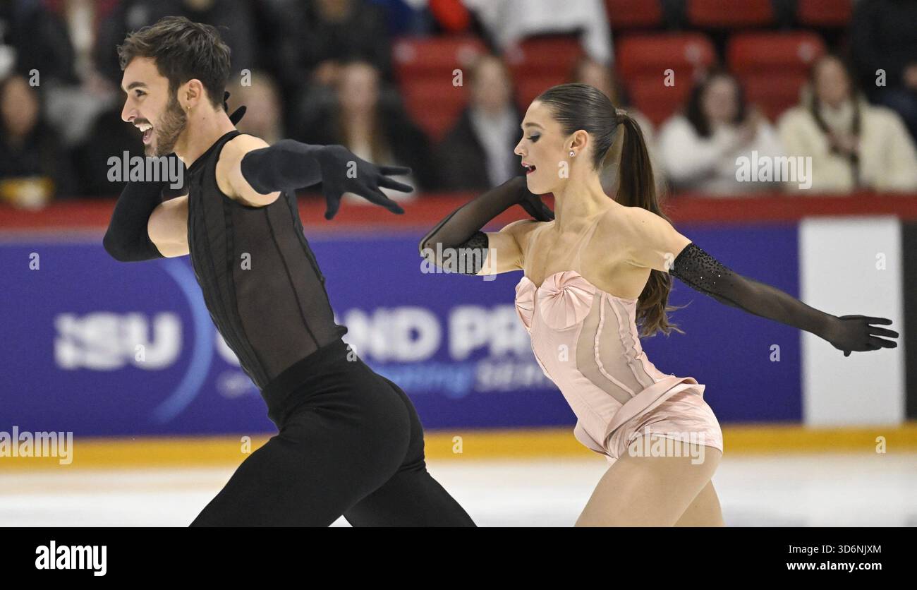 Laurence Fournier Beaudry and Guillaume Cizeron of France perform in ...