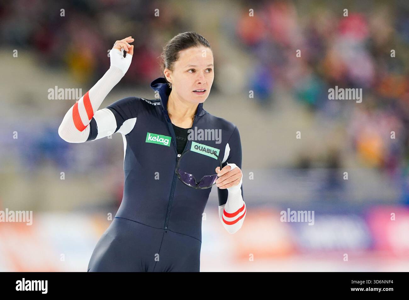 CALGARY, CANADA - NOVEMBER 21: Vanessa Herzog of Austria during the ISU ...