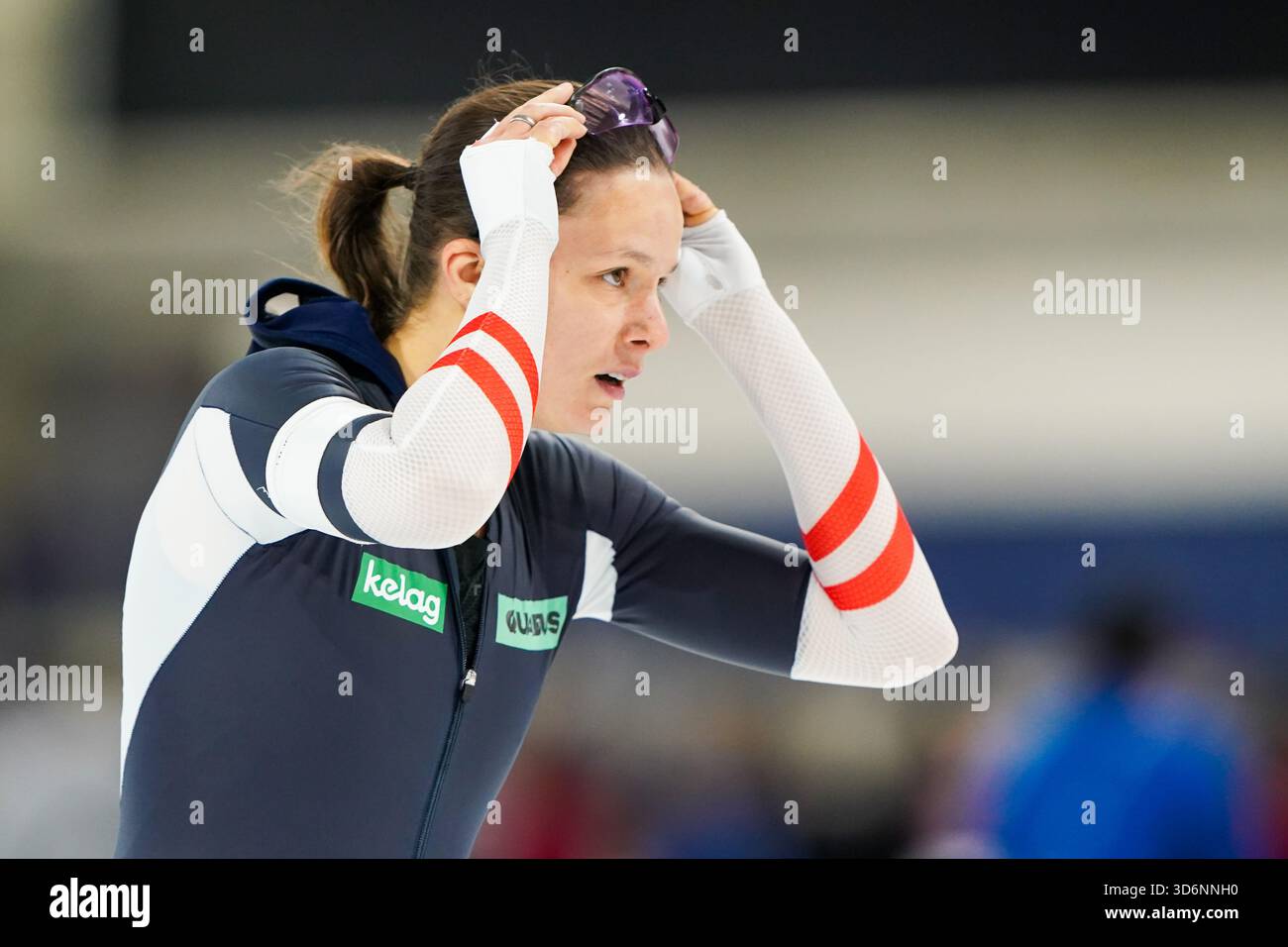CALGARY, CANADA - NOVEMBER 21: Vanessa Herzog of Austria during the ISU ...