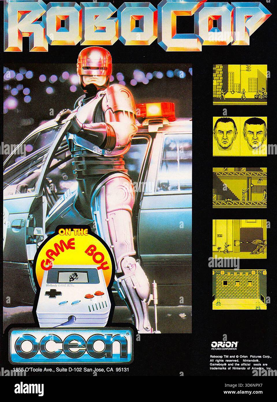 1990 Robocop Nintendo Gameboy Ocean ad Stock Photo - Alamy