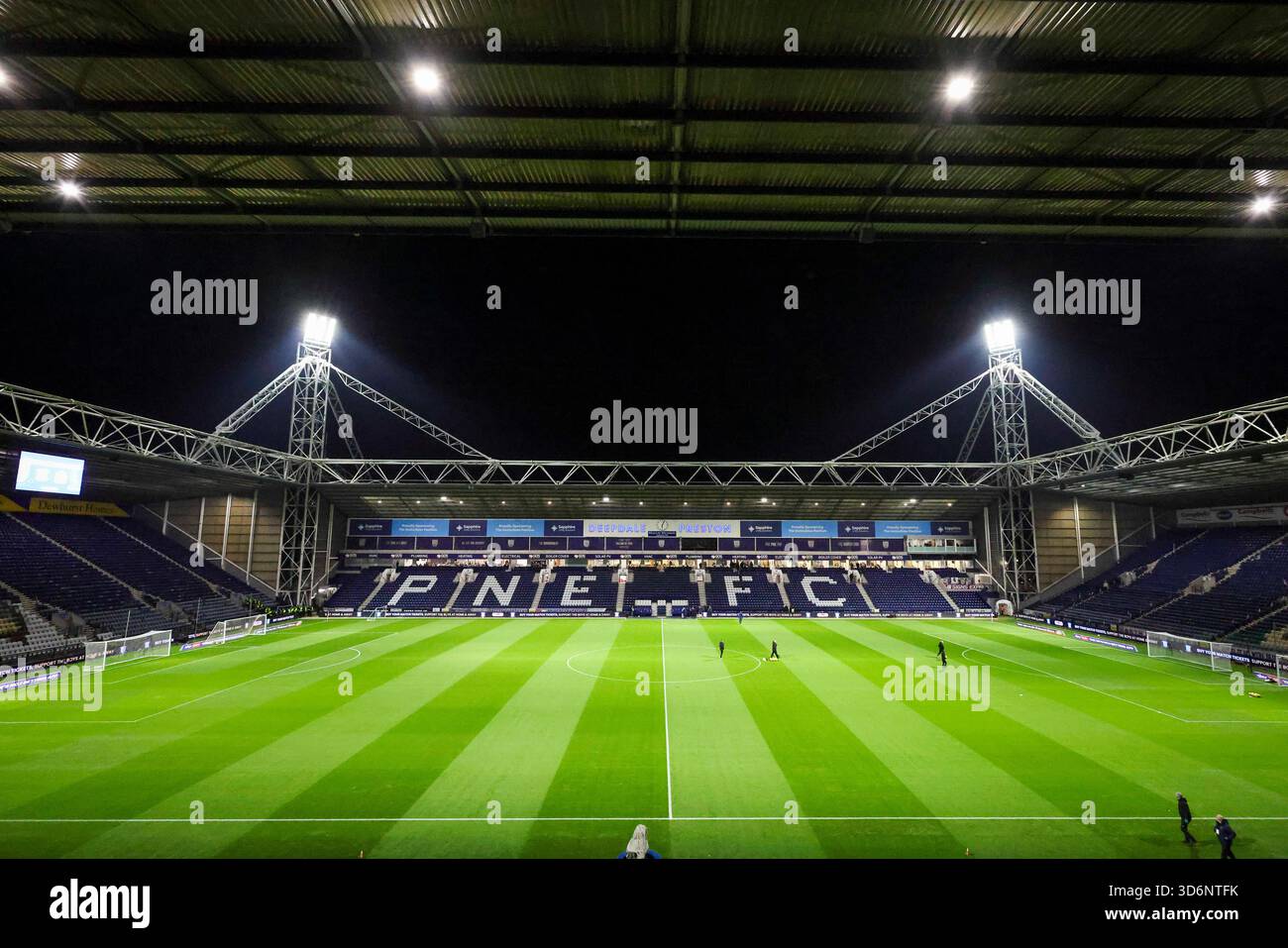 General View inside the stadium during the Preston North End v ...