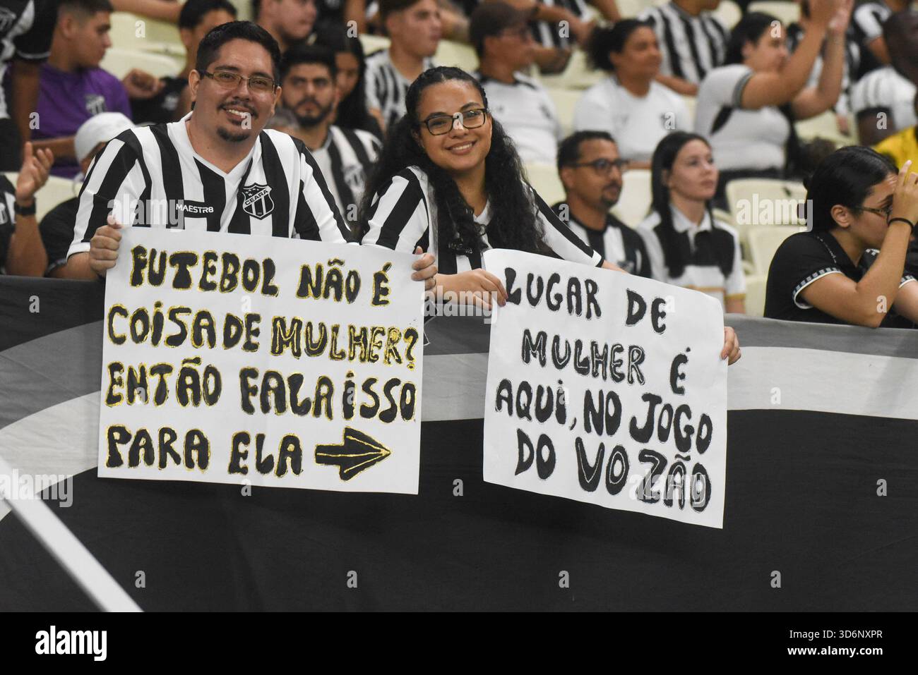 Arena Castelão Ceara fans during the Campeonato Brasileiro game between ...