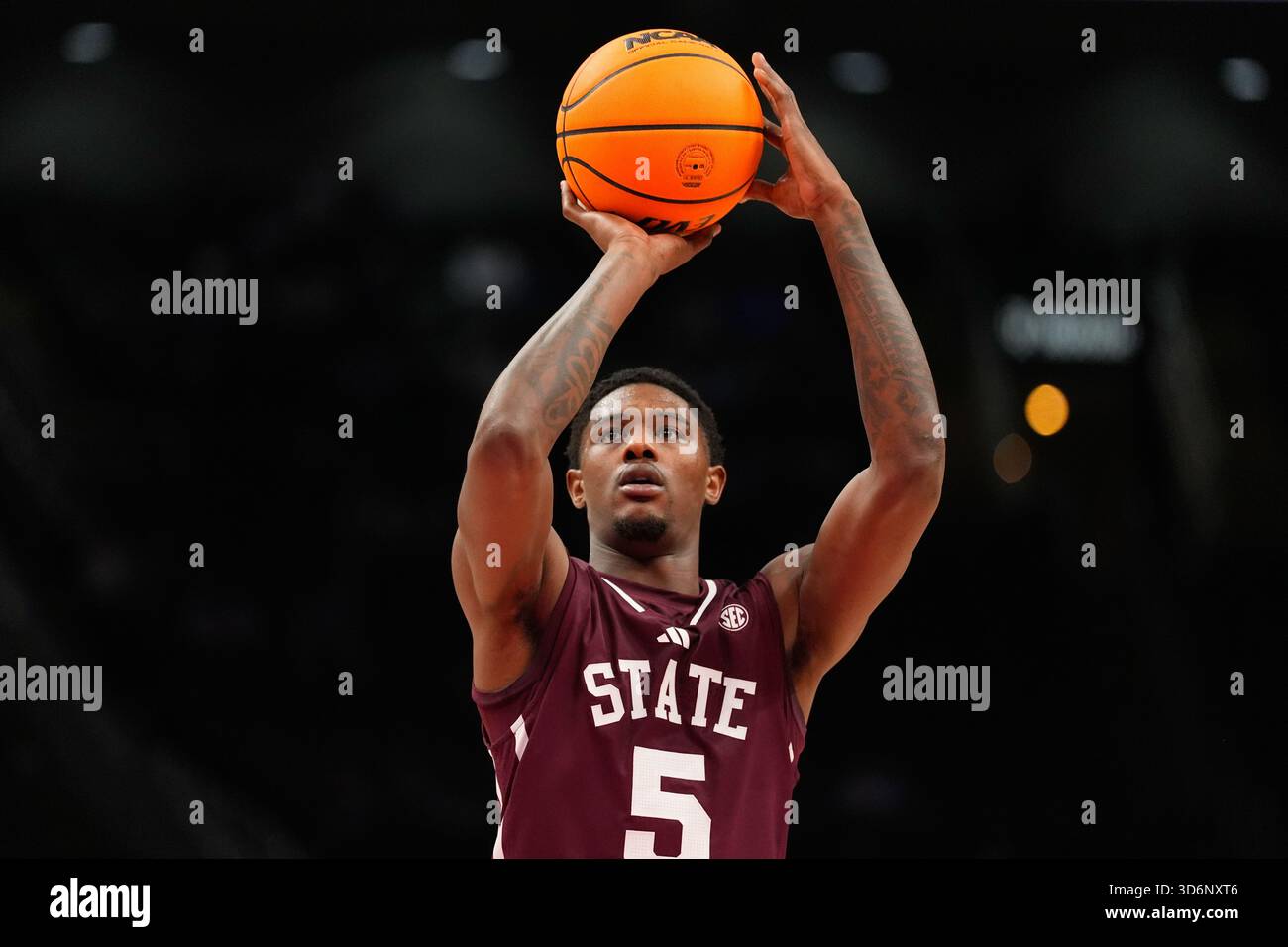 Mississippi State guard Shawn Jones Jr. shoots during the second half ...