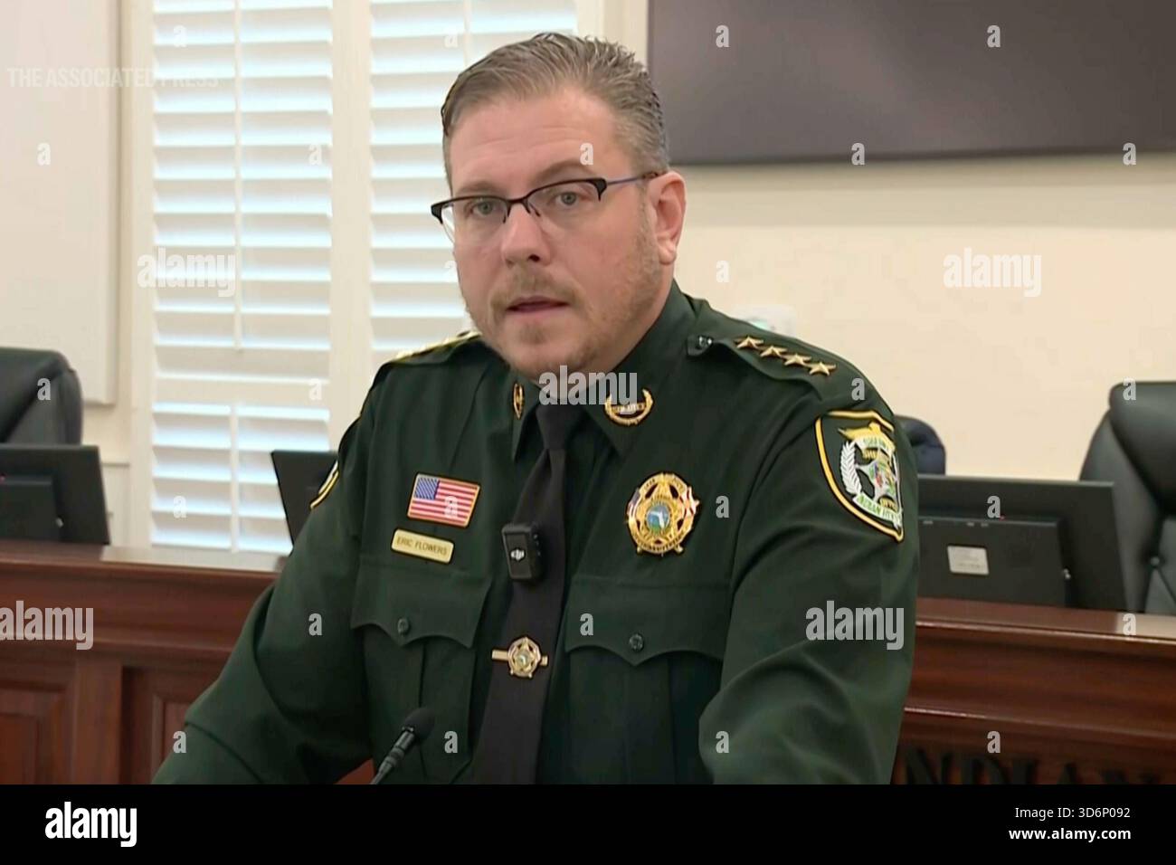 Indian River County Sheriff Eric Flowers speaks during a news ...